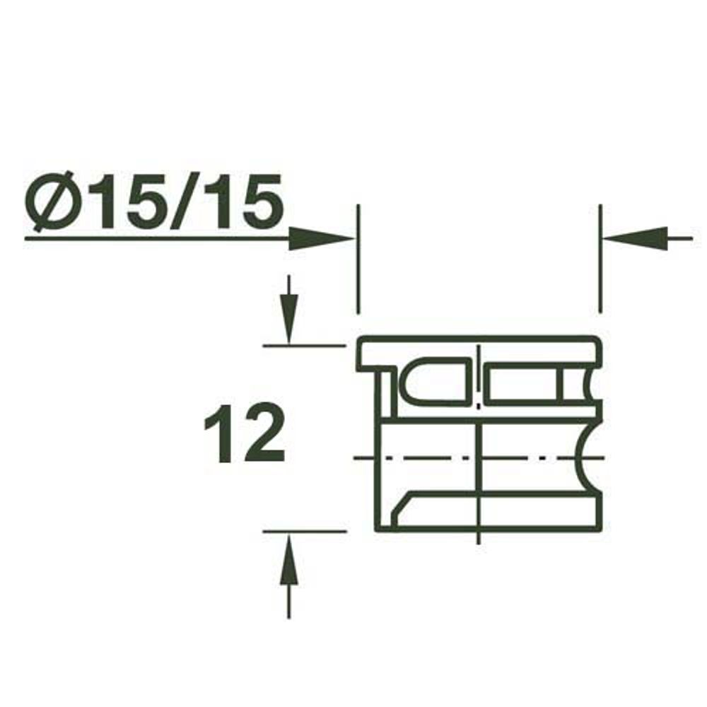 Conector Minifix 15/15mm Niquelado - ferragensfloresta