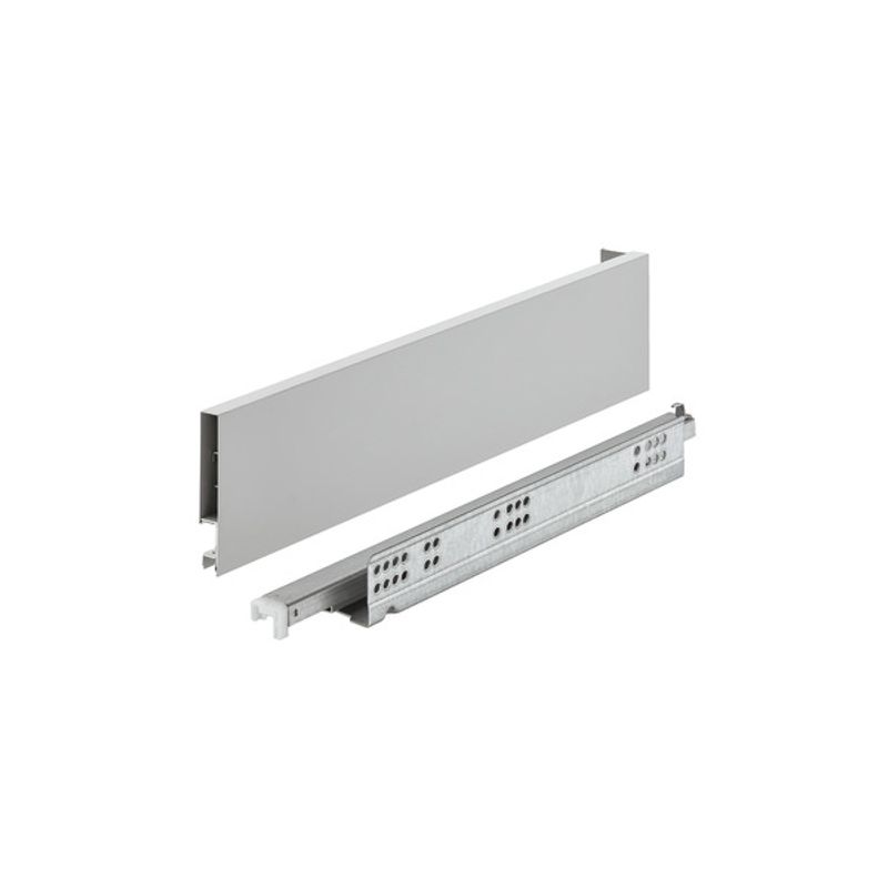 Kit Gaveta Matrix Invisa sl 89x400mm 30kg Soft Close Cinza ...